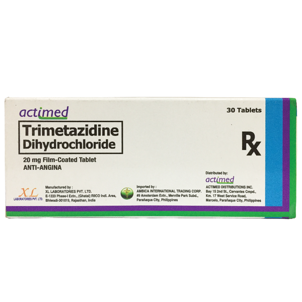 ACTIMED Trimetazidine Dihydrochloride 20mg Film-Coated Tablet 1's price ...